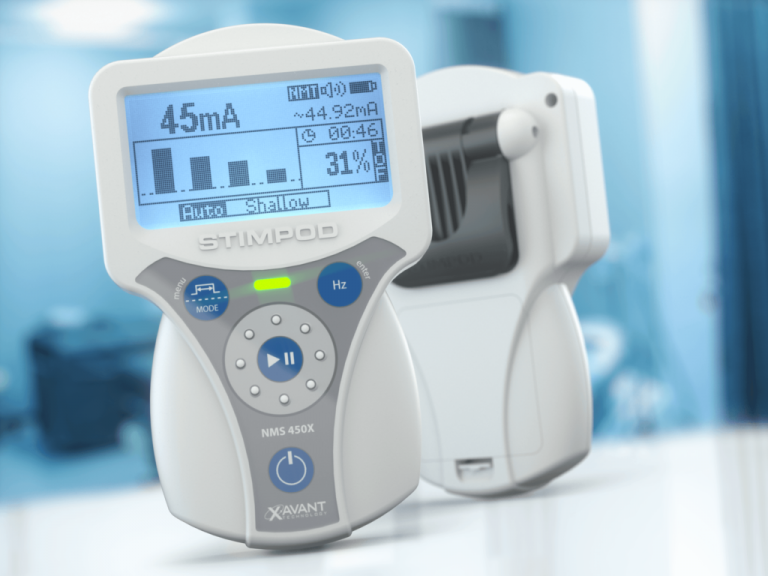 Neuromuscular Stimulator TOF monitor using blocking agents